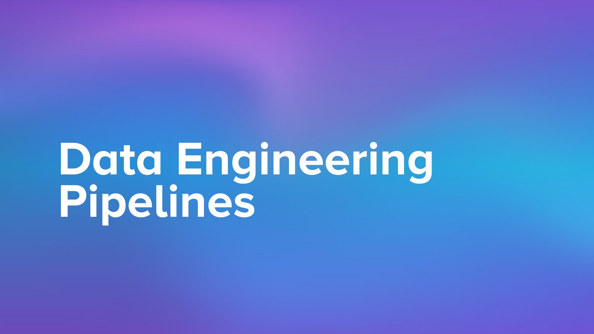 Data Engineering Pipelines - WeCloudData